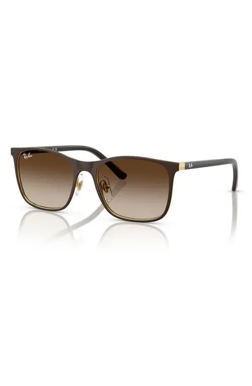 Ray-ban 48mm Gradient Square Sunglasses - Brown Gradient