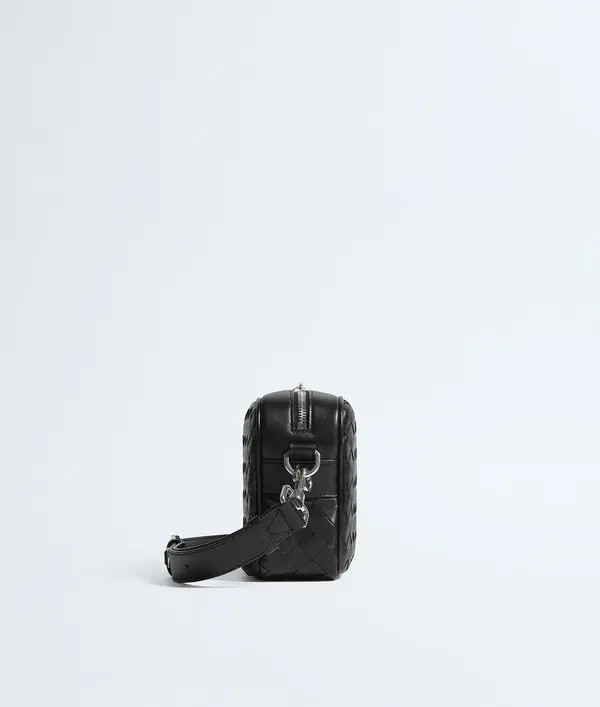 Bottega Veneta Small Intrecciato Camera Bag - Black