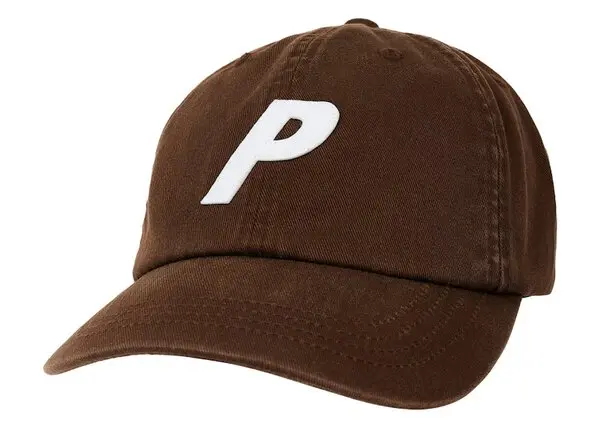 Palace P 6-Panel Cap - Brown | Editorialist