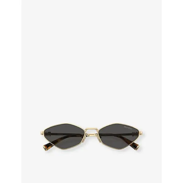 Miu Miu Mu 56zs Irregular Sunglasses