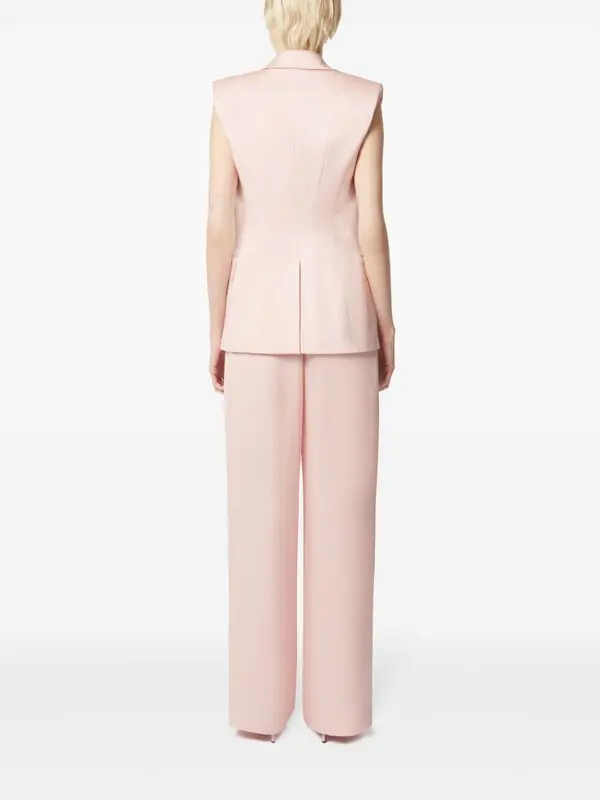Nina Ricci Double-breasted Crepe Vest - Pink