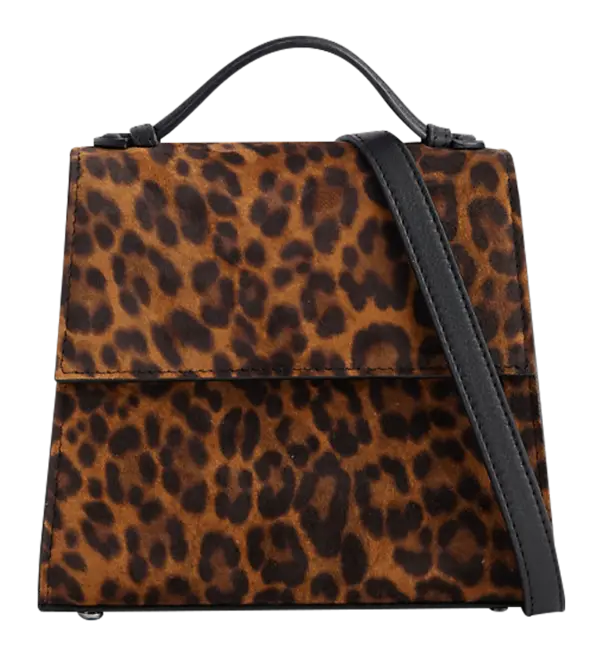 HUNTING SEASON Small Print Leather Top-handle Bag