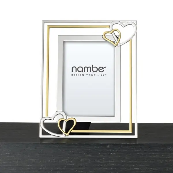 NAMBE Amore Picture Frame, 4 X 6 Exclusive - Silver