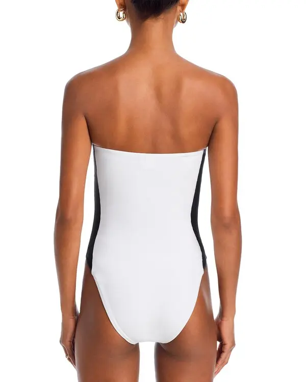 Aqua Strapless One Piece Swimsuit