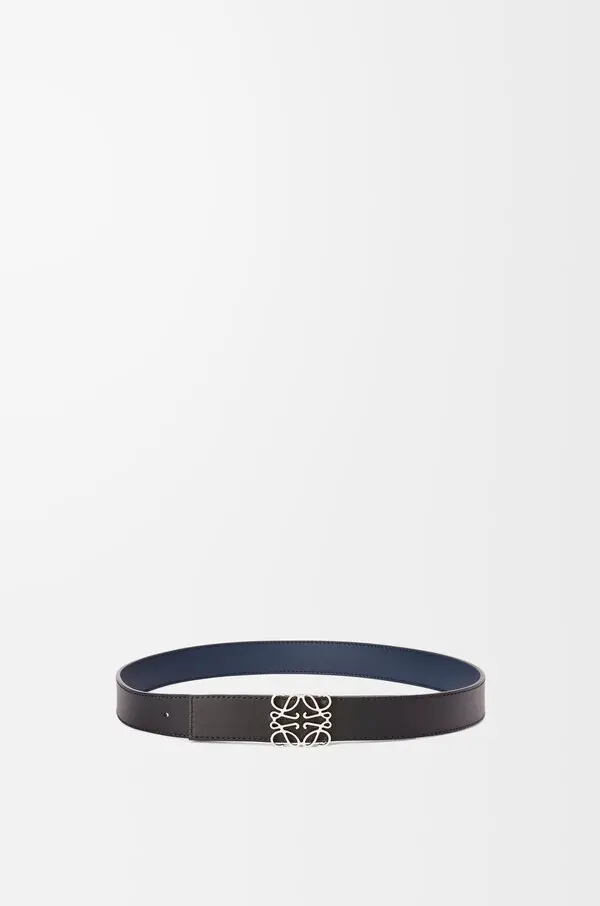 Loewe Reversible Anagram Belt - Ocean/black/palladium