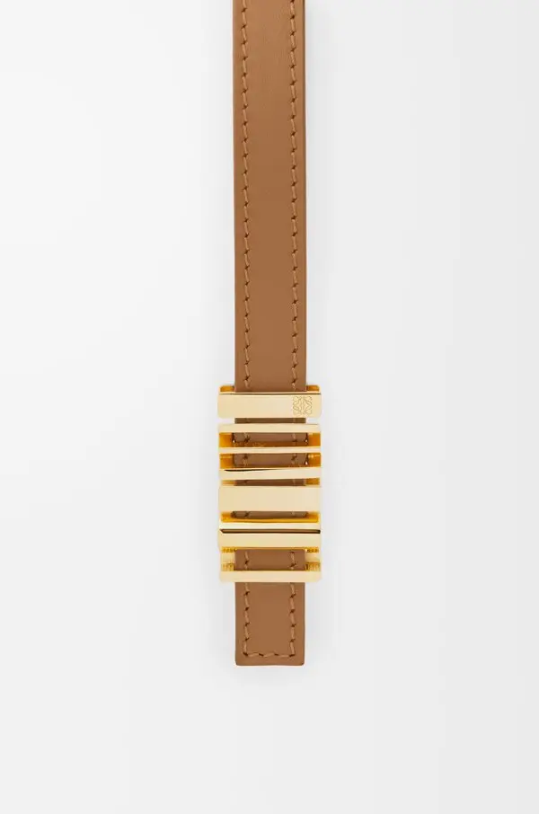 Loewe Graphic Belt - Oak/gold