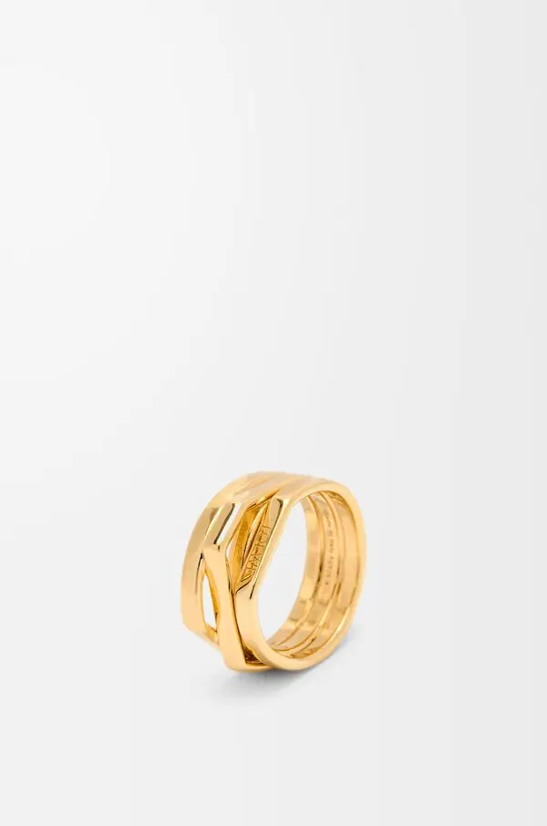 Loewe Stacked Band Ring - Gold