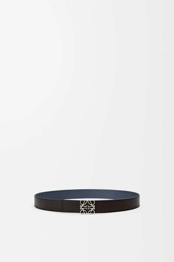 Loewe Reversible Anagram Belt - Ocean/black/palladium