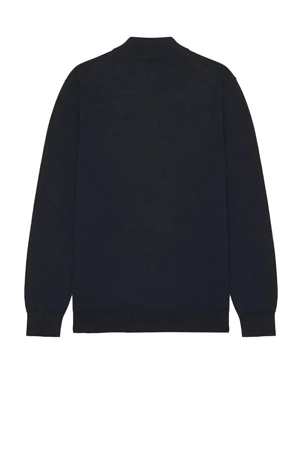Nn07 Sergio Zip Mock Neck Sweater - Navy Multi