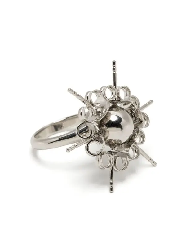 D'HEYGERE Ball Pompadour Ring - Silver