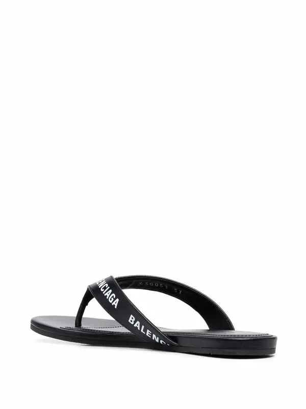 Balenciaga Logo-strap Flip Flops