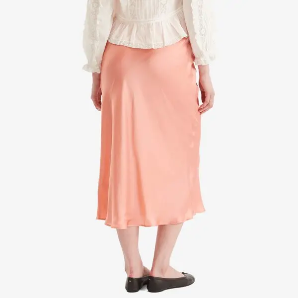 Rixo Ardith Silk Midi Skirt
