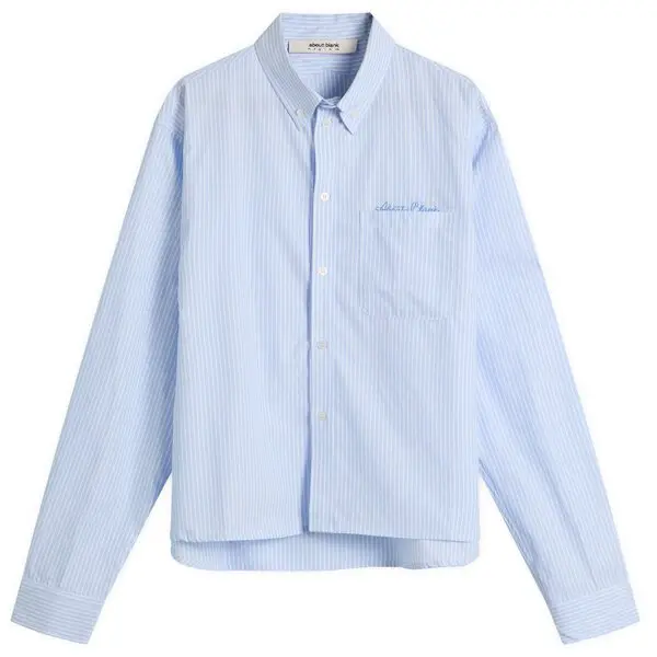 ABOUT:BLANK Stripe Oxford Shirt - White/blue