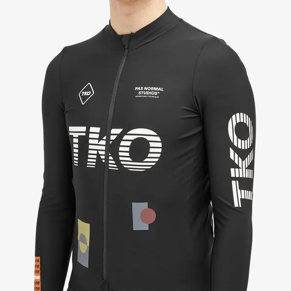 Pas Normal Studios TKO ジャージ 2024 Pas Normal Studios T.K.O. Mechanism Long Sleeve Jersey - Black