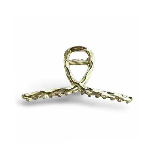 HEADBANDS OF HOPE Large Twist Metal Hair Clip - Gold