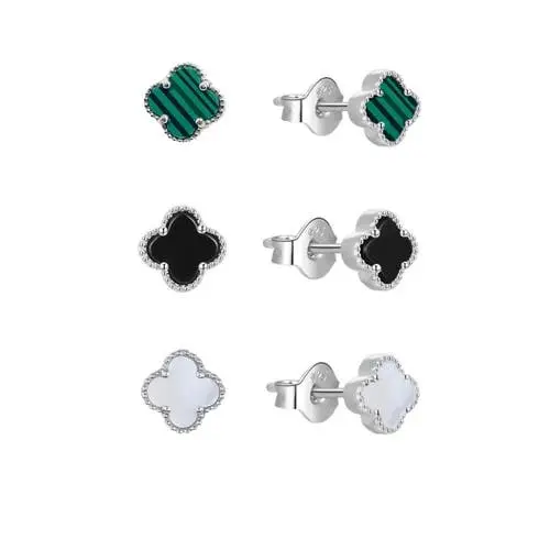 DONATELLO GIAN Sterling Stud Earrings, 3-pack - Silver