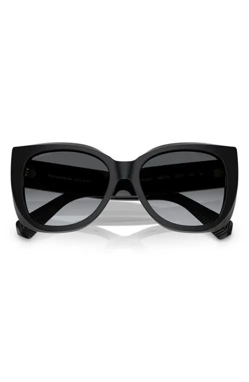 Tiffany & Co. Polarized Gradient Square Sunglasses - Black