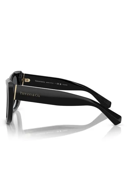 Tiffany & Co. Polarized Gradient Square Sunglasses - Black