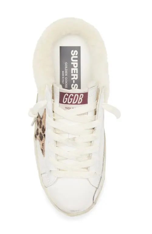 GOLDEN GOOSE Super-star Shearling Mule Sneakers