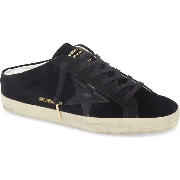 GOLDEN GOOSE Super-star Sabot Mule Sneakers - Black