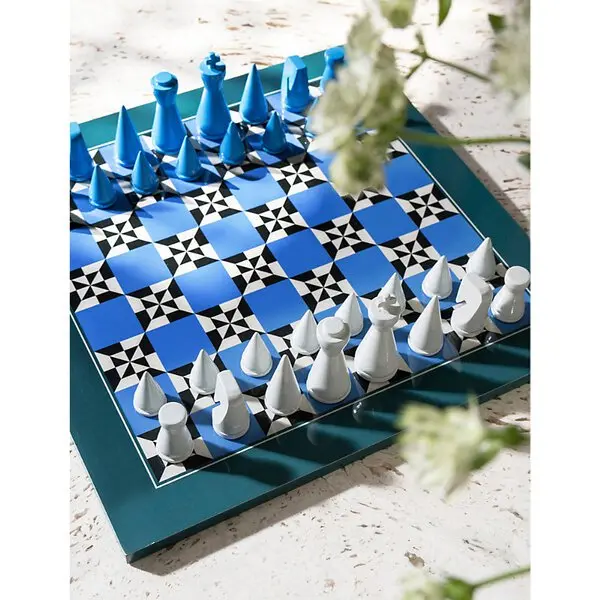 PRINTWORKS Lacquered Chess Board Game Set