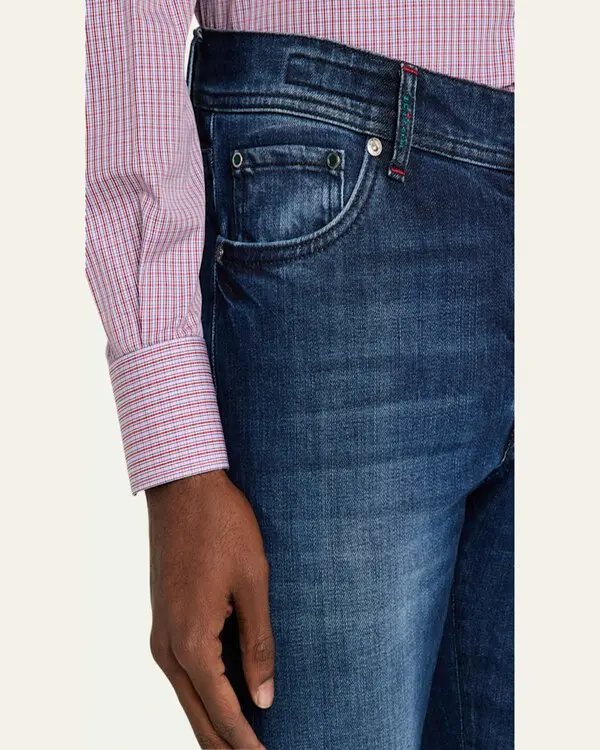 Kiton Slim-fit Dark Wash Jeans
