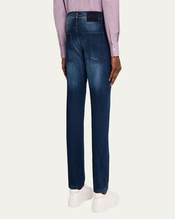 Kiton Slim-fit Dark Wash Jeans
