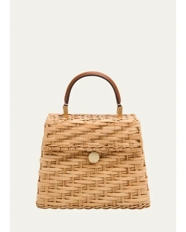 Cult Gaia Sybil Rattan Crossbody Bag - Neutral