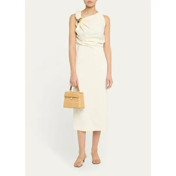 Cult Gaia Sybil Rattan Crossbody Bag - Neutral