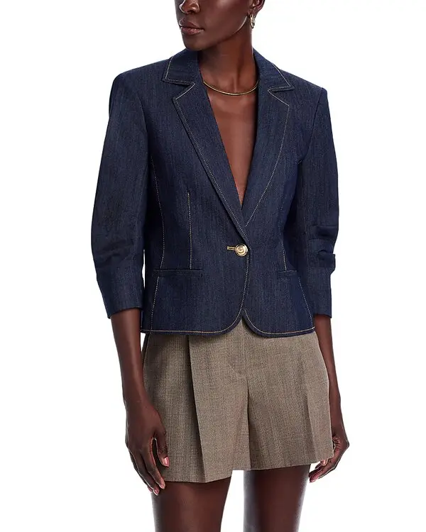 Cinq À Sept Petit Khloe Denim Blazer - Indigo