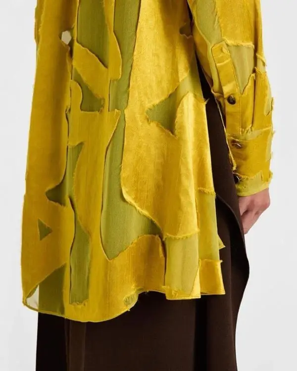 JASON WU Abstract Fil Coupe Button-down Shirt