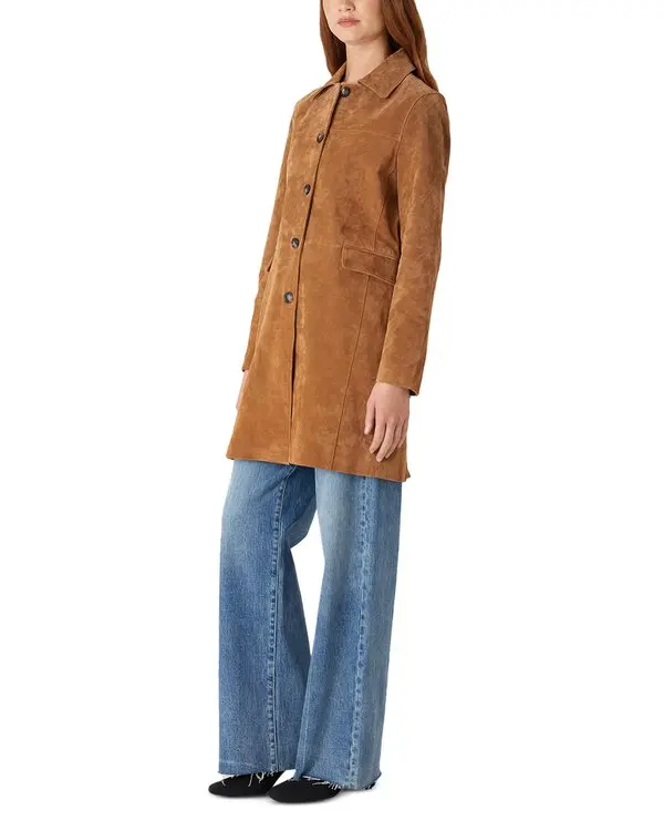 Blanknyc Real Suede Trench Coat