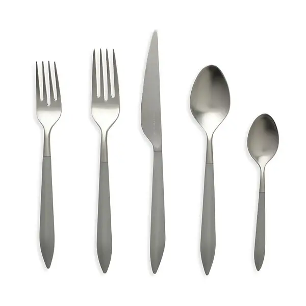 VIETRI Ares Argento & Light Gray 5-piece Place Setting