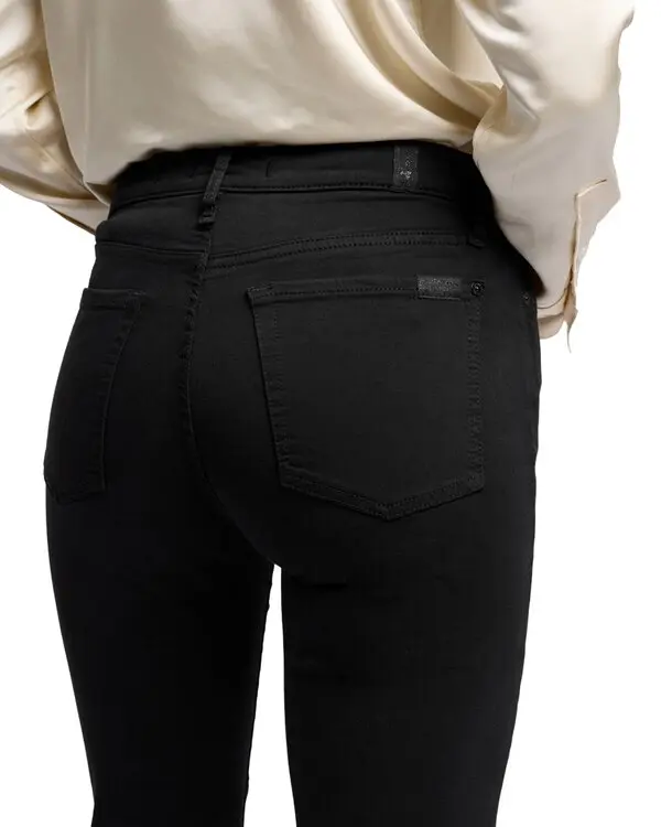 7 For All Mankind Dojo Tailorless Bootcut Jeans - Black