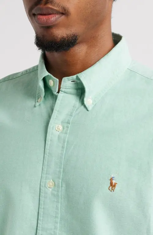 Polo Ralph Lauren Classic Fit Solid Green Button-down Oxford Shirt