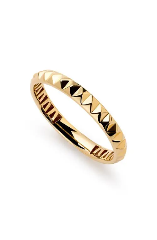ANA LUISA Textured Band Ring - Gold