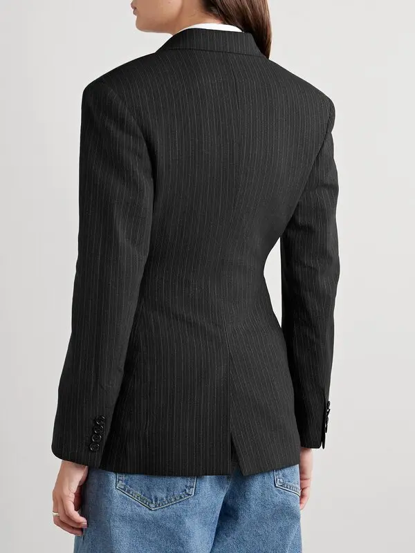 Acne Studios Double-breasted Pinstriped Blazer