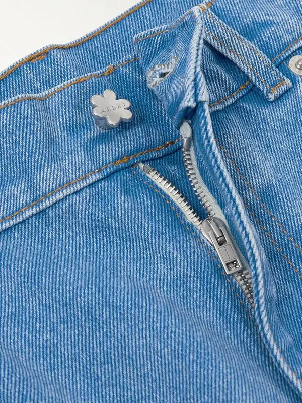 Marni Cropped Appliquéd Straight-leg Jeans