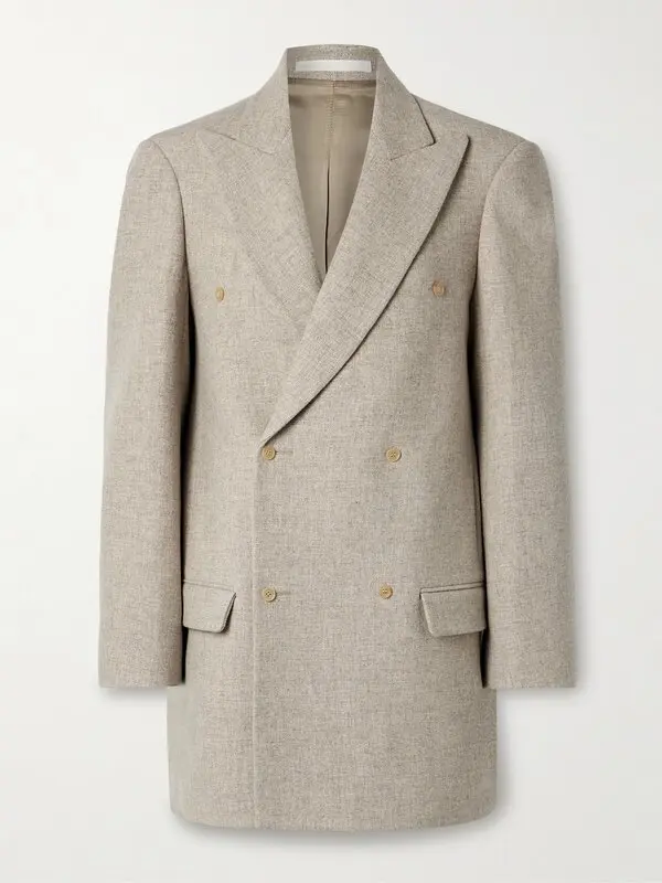 Carven Double-breasted Wool Blazer
