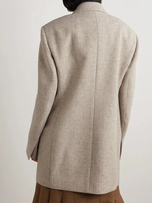 Carven Double-breasted Wool Blazer