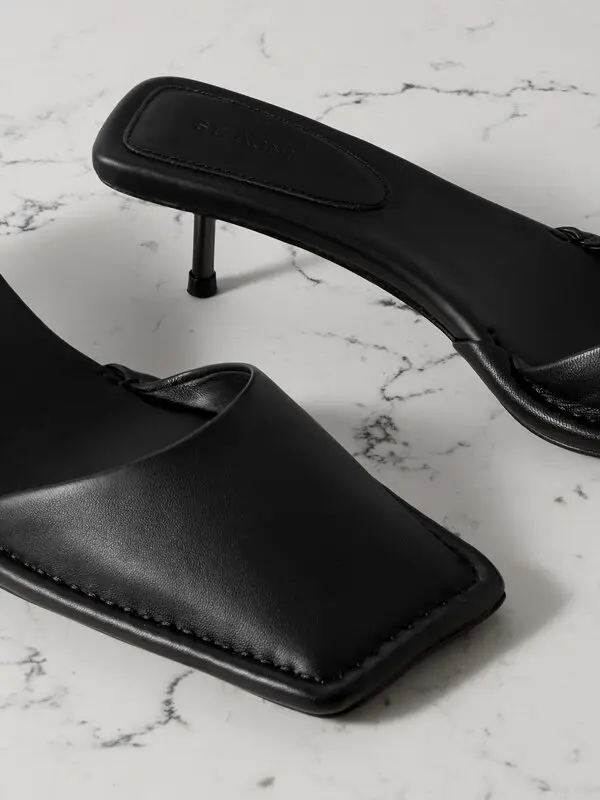 ST. AGNI Leather Mules
