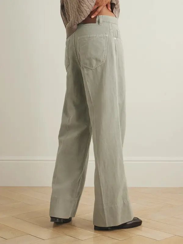 Brunello Cucinelli High-rise Wide-leg Jeans