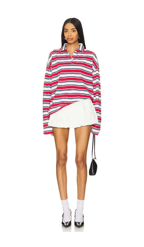 JADED LONDON Oversized Stripe Long Sleeve Top