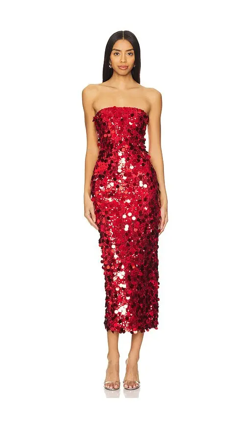 Runaway The Label X Gabourne Dress - Red | Editorialist