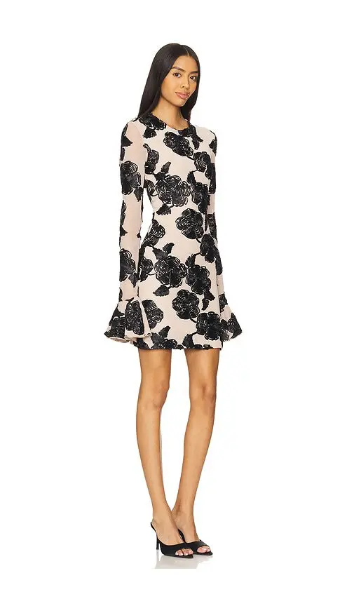 ROTATE BY BIRGER CHRISTENSEN Flower Mesh Mini Dress