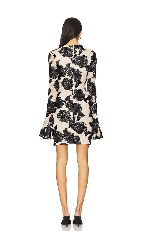 ROTATE BY BIRGER CHRISTENSEN Flower Mesh Mini Dress