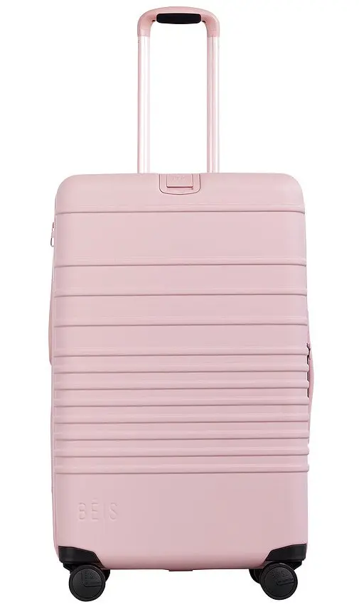 BEIS Medium Check-in Roller Luggage - Atlas Pink