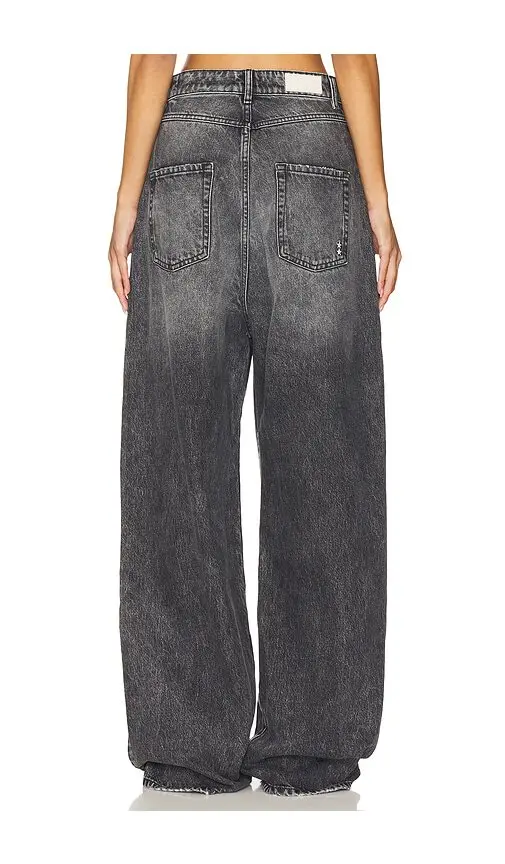 ICON DENIM LA Coco Wide Leg Jeans - Black