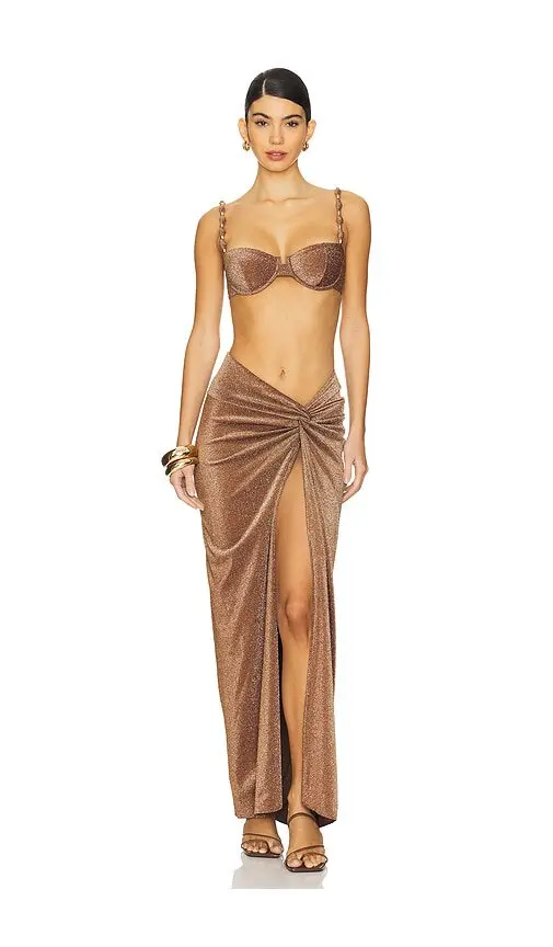 Devon Windsor Lydia Top In Chocolate - Sepia