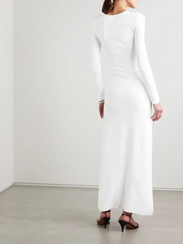 Fforme Scudder Stretch-Jersey Maxi Dress - White - 60% Off | Editorialist